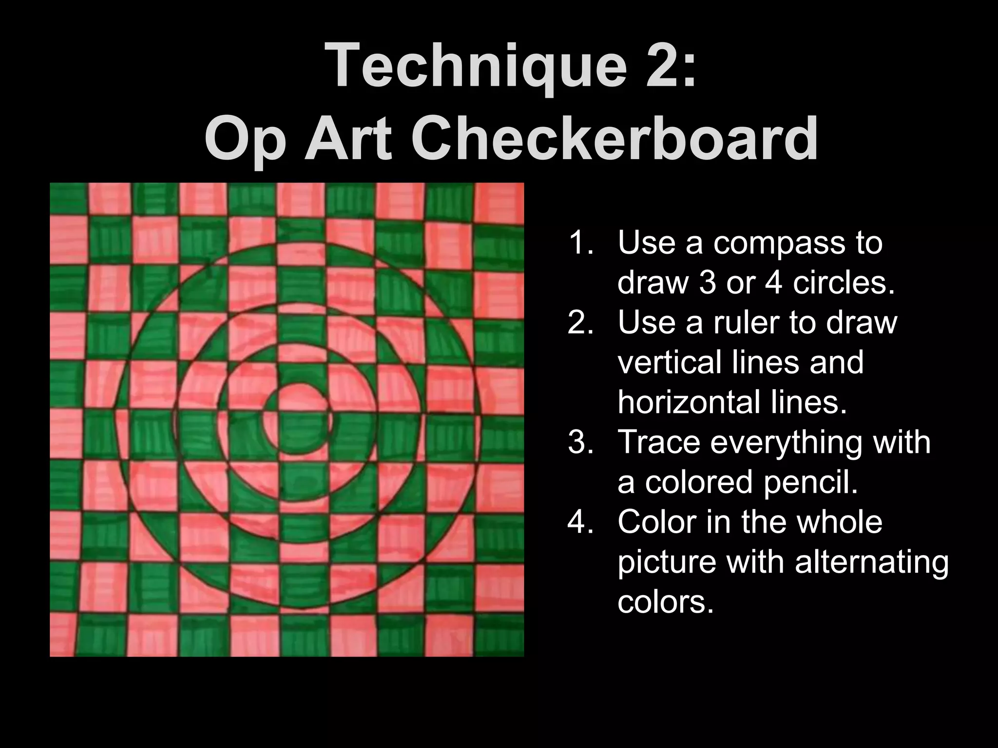 Techniques op art | PPT
