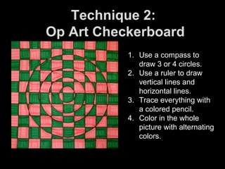 Techniques op art | PPT