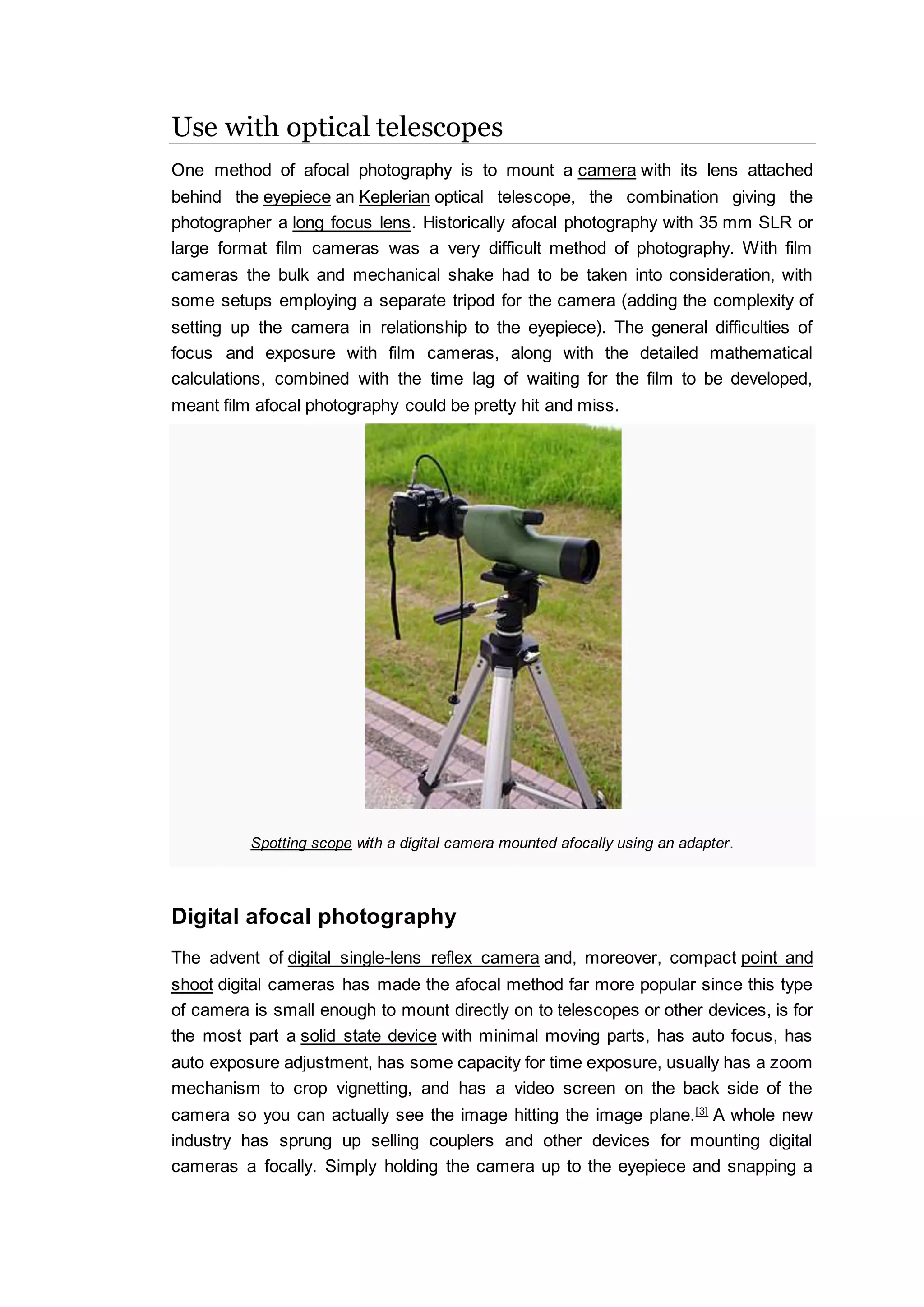 Techniques photography | DOCX