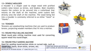 WOOD/METALWORKING TECHNIQUES - FURNITURE DESIGN | PPTX