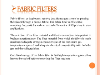 Effective Techniques to control gaseous & particulate pollution | PPTX