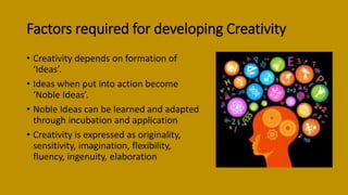 Techniques to develop creativity | PPTX