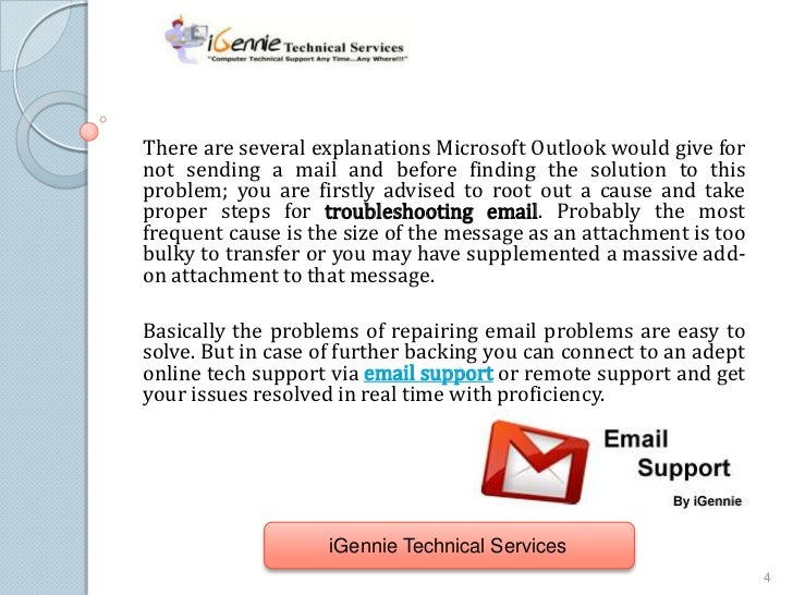 Techniques to fix email problems in outlook