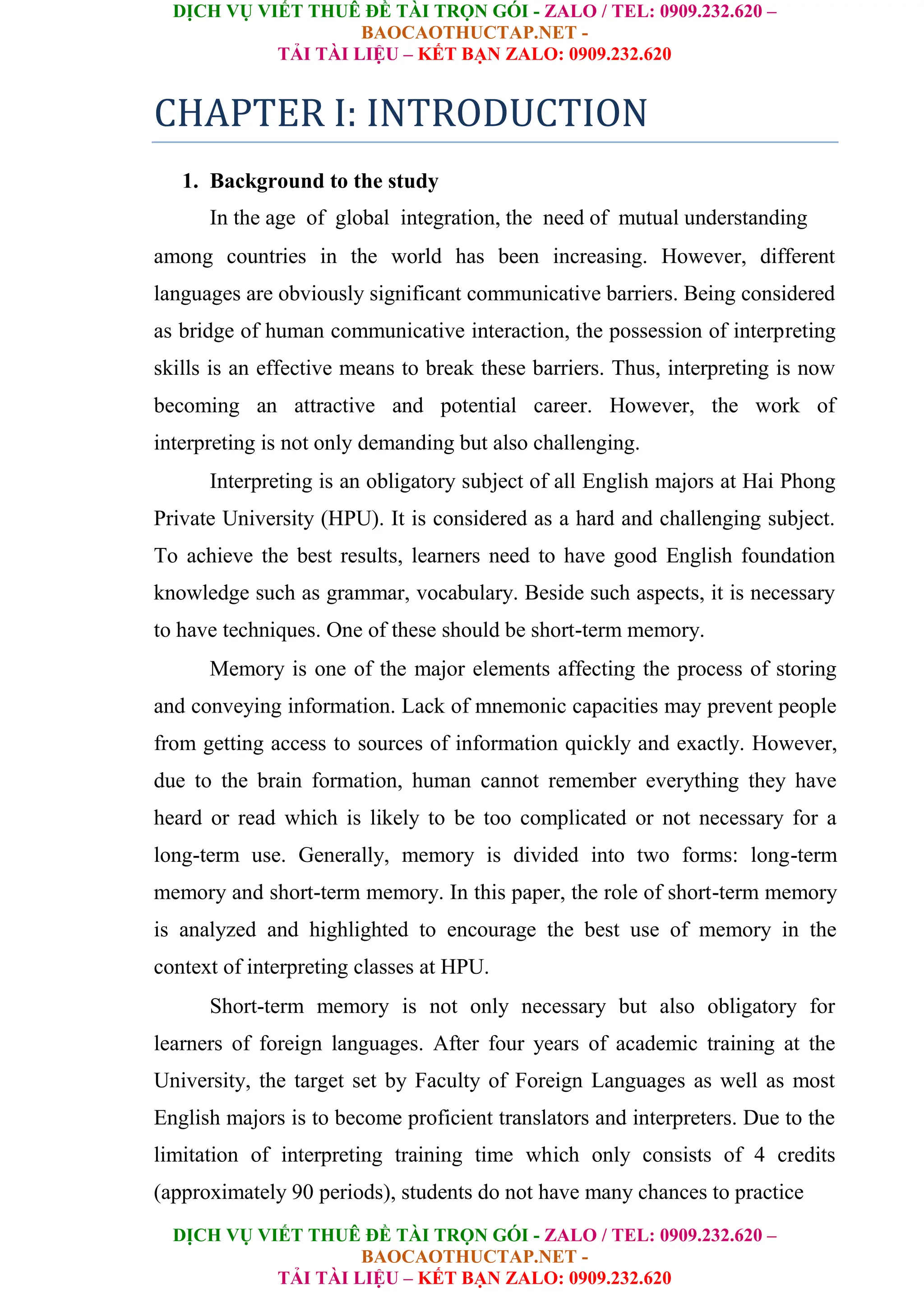 Techniques To Improve Short-Term Memory In English To Vietnamese ...