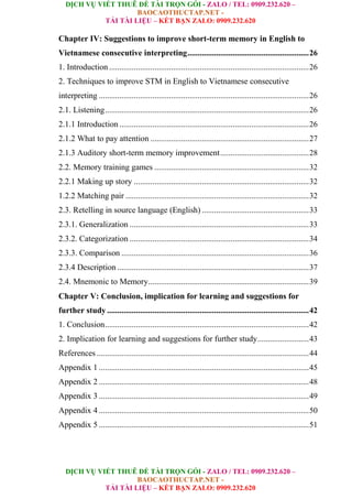 Techniques To Improve Short-Term Memory In English To Vietnamese ...
