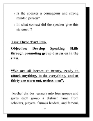 Techniques to teach drama in a language classroom | DOC | Homework and ...