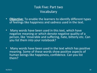 Techniques to teach drama in a language classroom | PPT