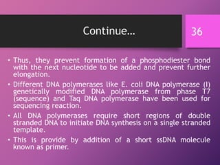 Techniques used in molecular biology | PPTX
