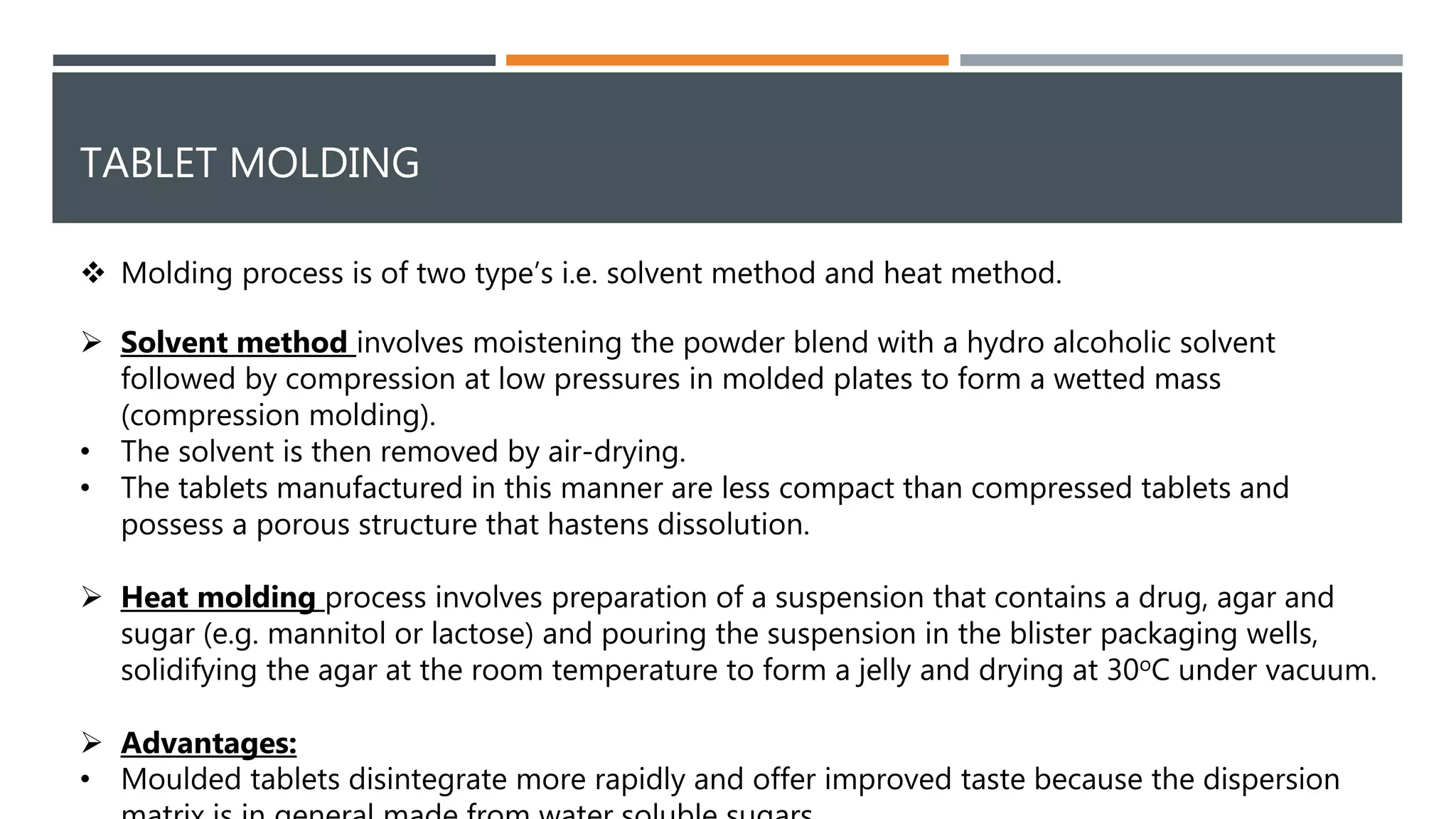 Techniques used in the preparation of orodispersible tablets | PPTX