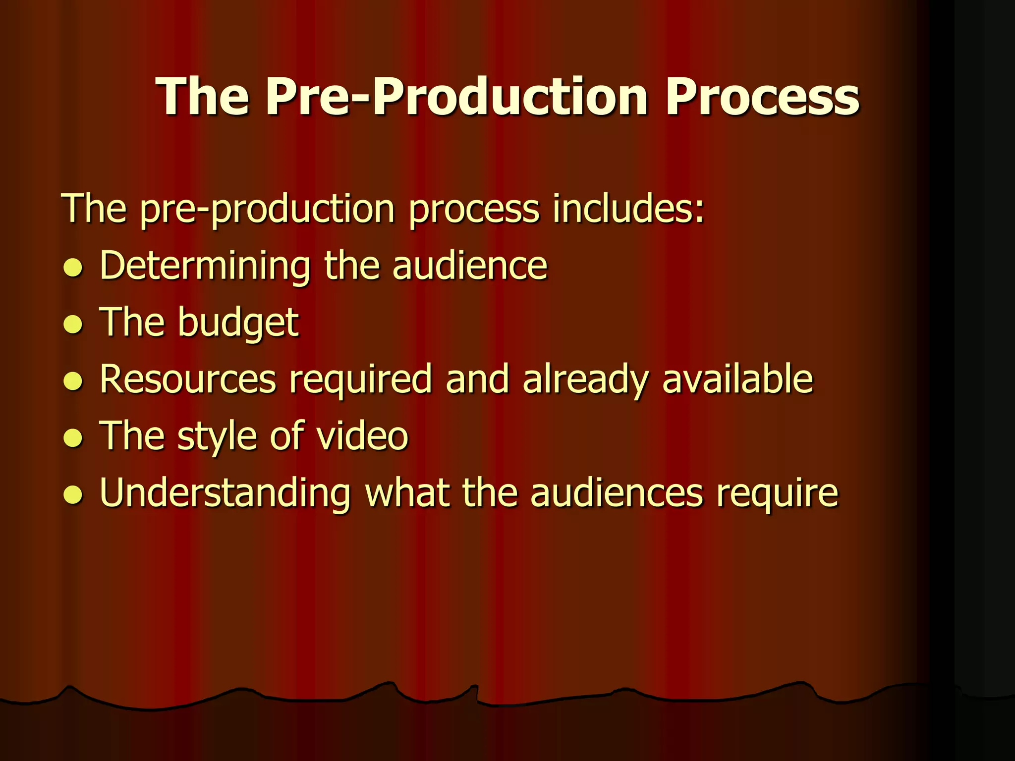 Techniques used in video production | PPTX