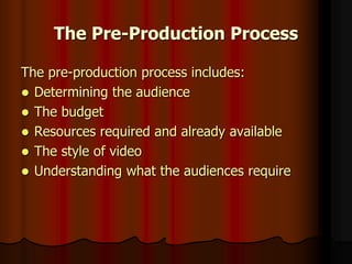 Techniques used in video production | PPTX