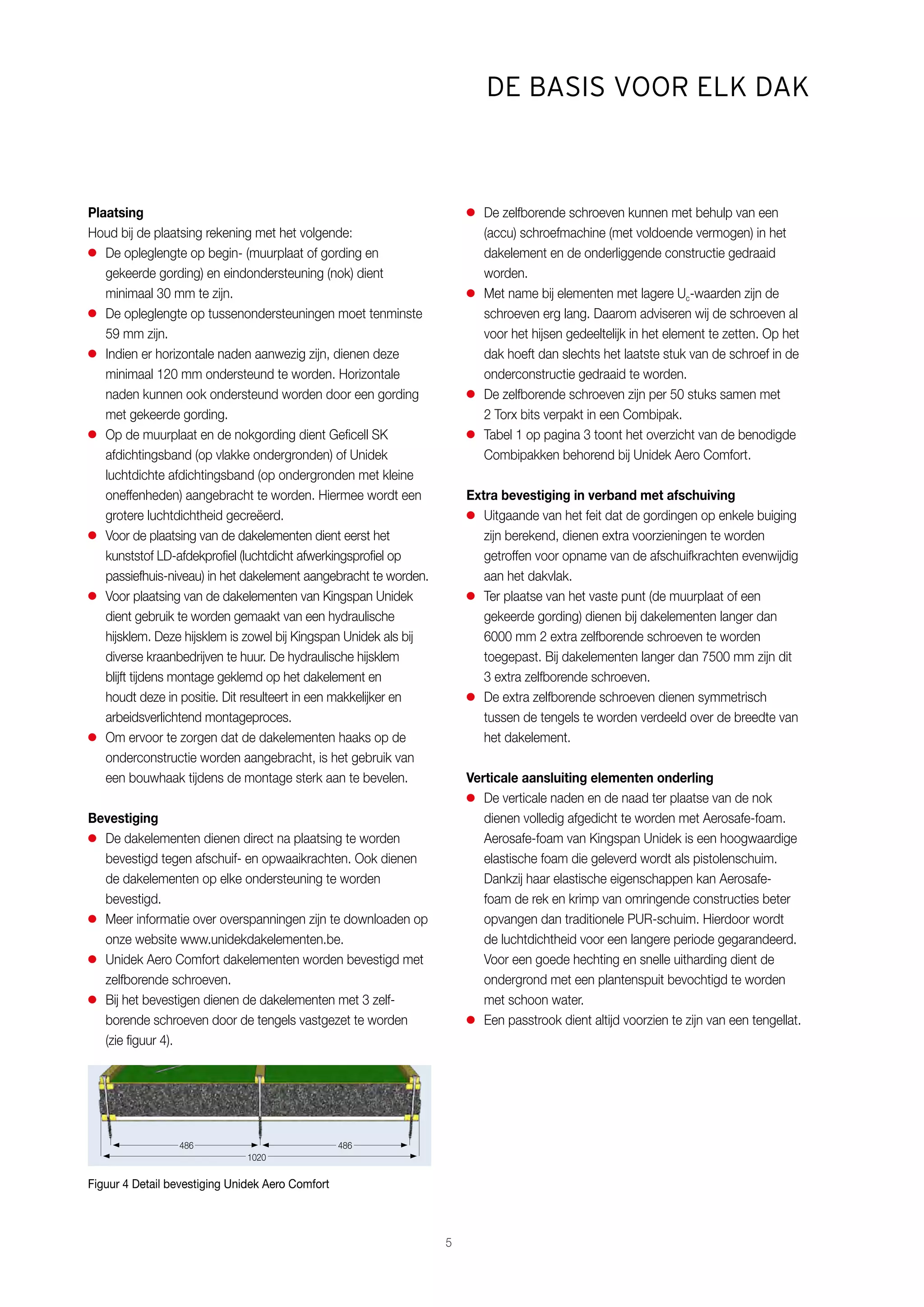 Kingspan Unidek - Technische brochure unidek aero comfort | PDF