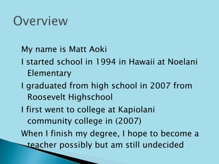 Technology and Matt | PPT