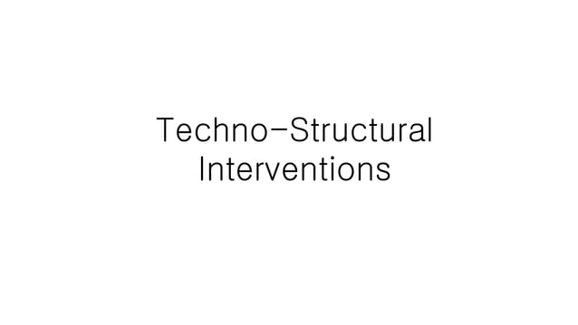 Techno structural interventions | PPTX