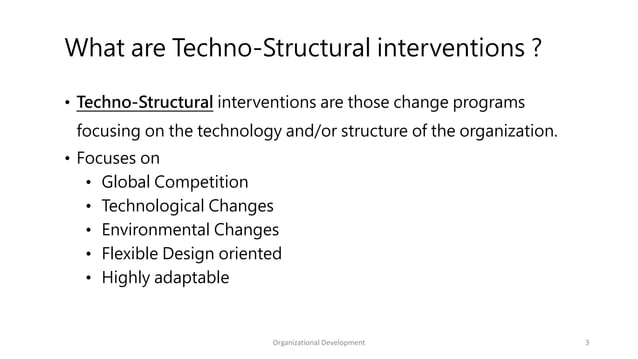 Techno structural interventions | PPTX