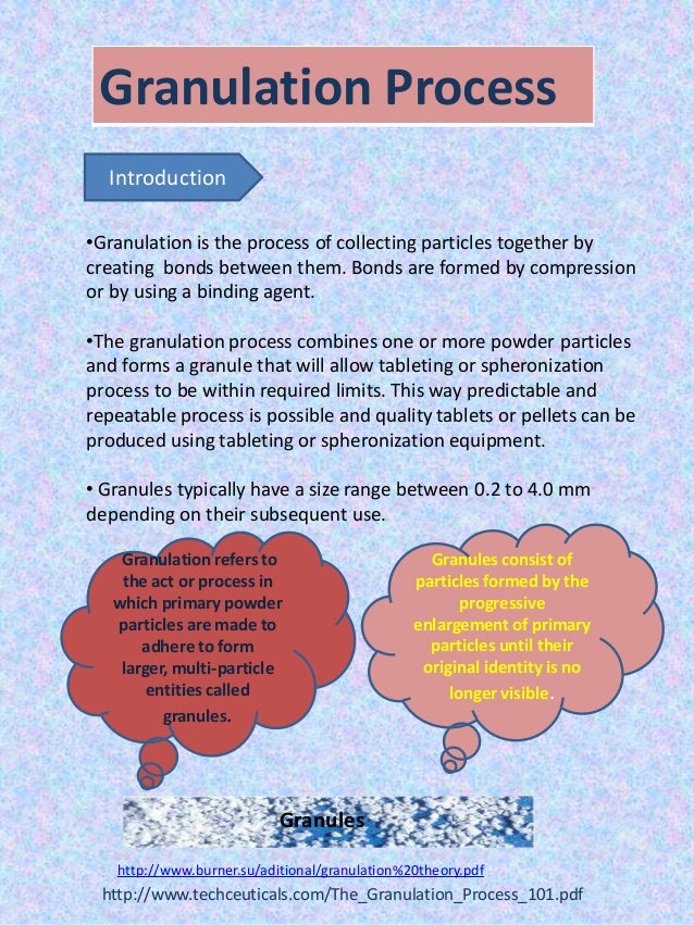 granulation mechanism