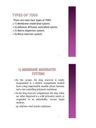 transdermal drug delivery system | PDF