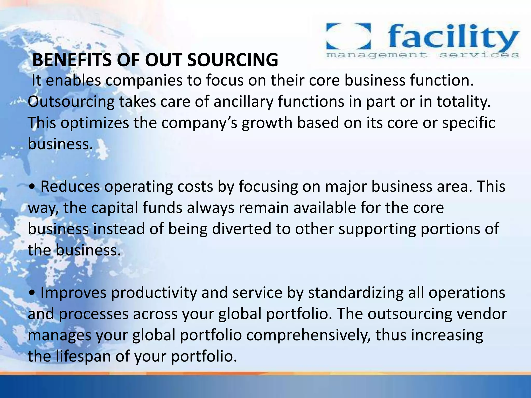 Technocon facility management services | PPTX