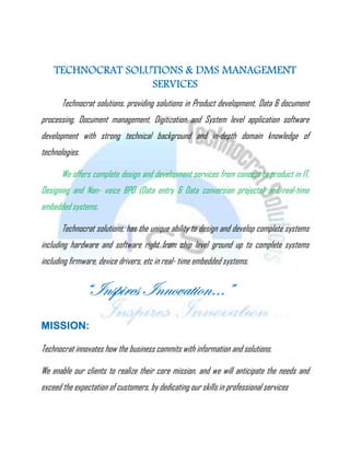 Technocrat Solutions | PDF