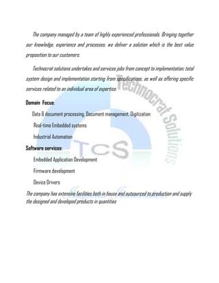 Technocrat Solutions | PDF