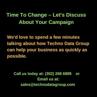 Techno data group offers b2b marketing services | PDF | Email | Internet