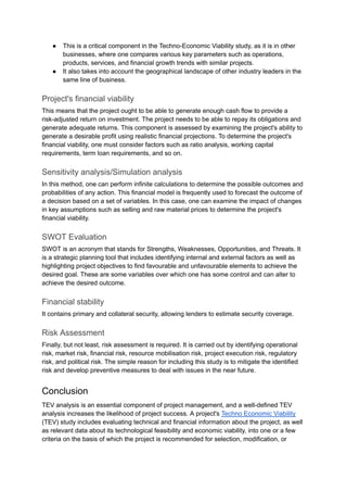 Techno Economic Viability (TEV Study) - Sapient Services.pdf