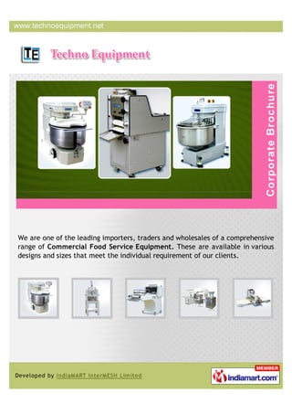 Techno Equipment, New Delhi, Spiral Mixers | PDF