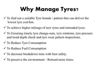 Tyre Management Services / Fleet Management Services | PPTX