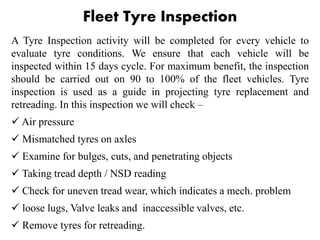 Tyre Management Services / Fleet Management Services | PPTX