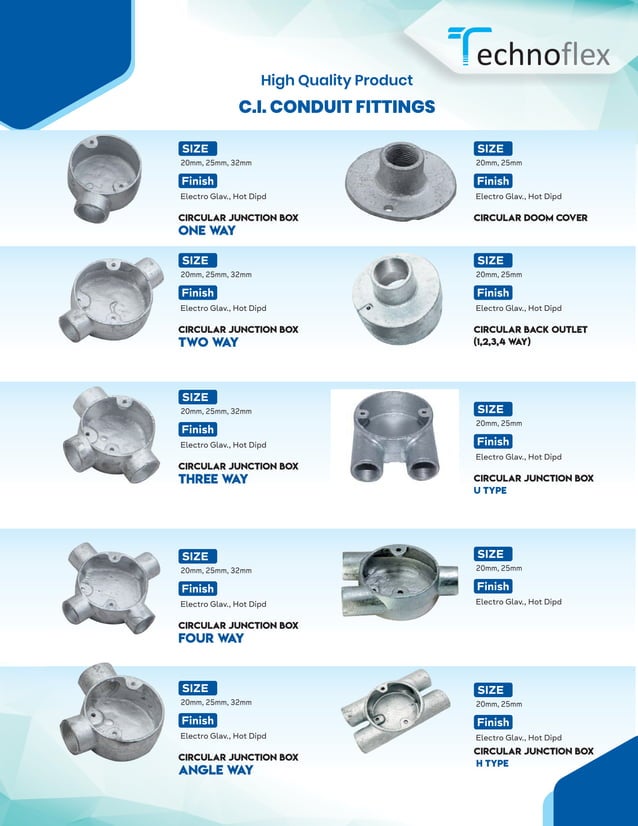 Technoflex manufacture of conduit pipe and fittings in India | PDF