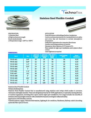 Technoflex Electrical conduit pipes catelouge.pdf