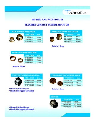 Technoflex Electrical conduit pipes catelouge.pdf