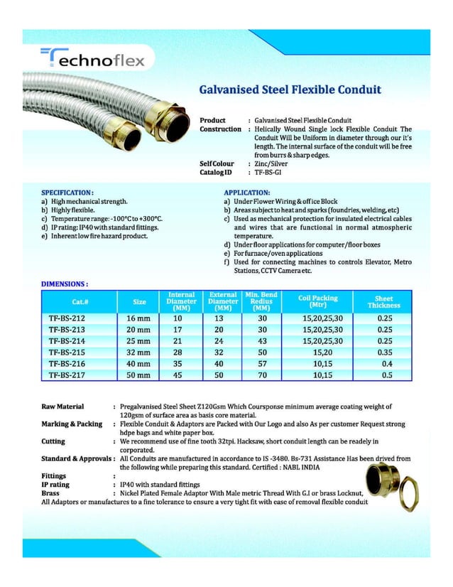 Technoflex Electrical conduit pipes catelouge.pdf