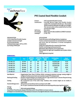 Technoflex Electrical conduit pipes catelouge.pdf