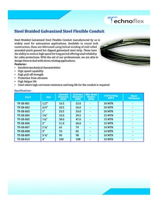 Technoflex Electrical conduit pipes catelouge.pdf