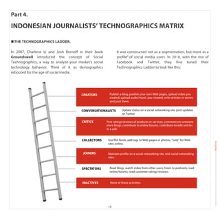 Indonesian Journalists Technographics Report 2011/12 | PDF | Social Networking | Internet