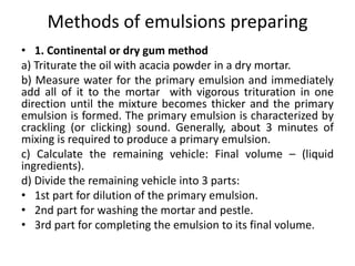 emulsion , practical lab. | PPTX