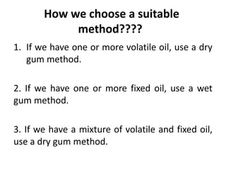 emulsion , practical lab. | PPTX