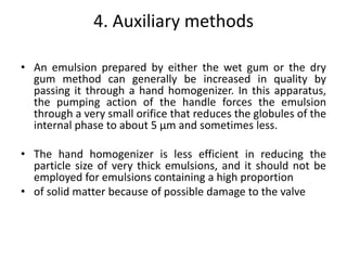 emulsion , practical lab. | PPTX