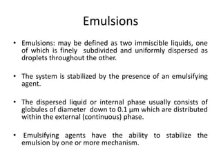 emulsion , practical lab. | PPTX