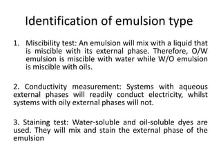 emulsion , practical lab. | PPTX