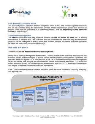 TechnoLava ITSM Assessment Services | PDF