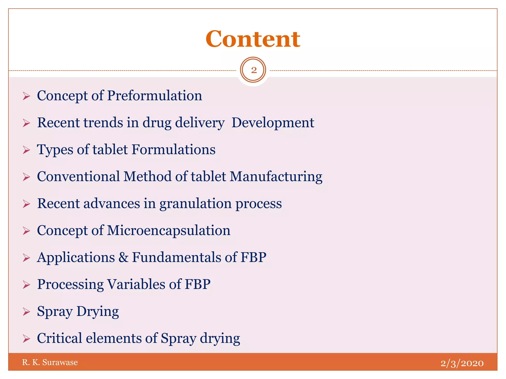 Technological advances in pharmaceutical dosage form designing | PPTX