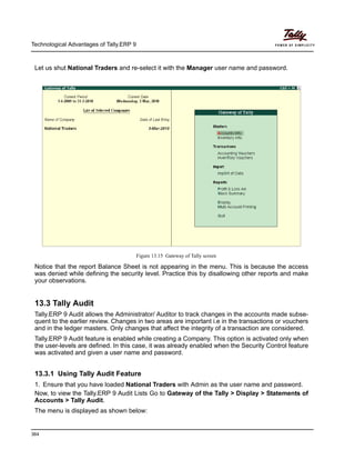 Technological advantages of tally.erp9