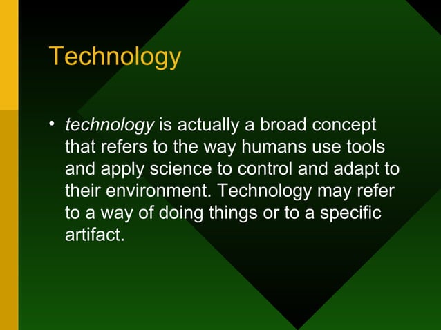 Technological artifacts | PPS | Science