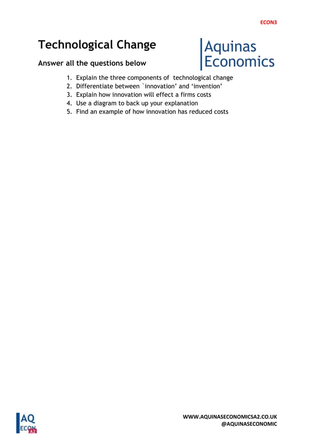 Technological change | DOCX