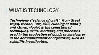 Technological change | PPTX