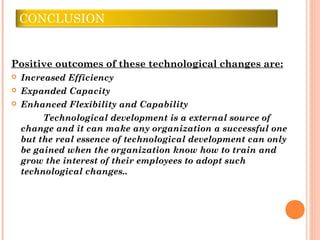 Technological changes | PPT
