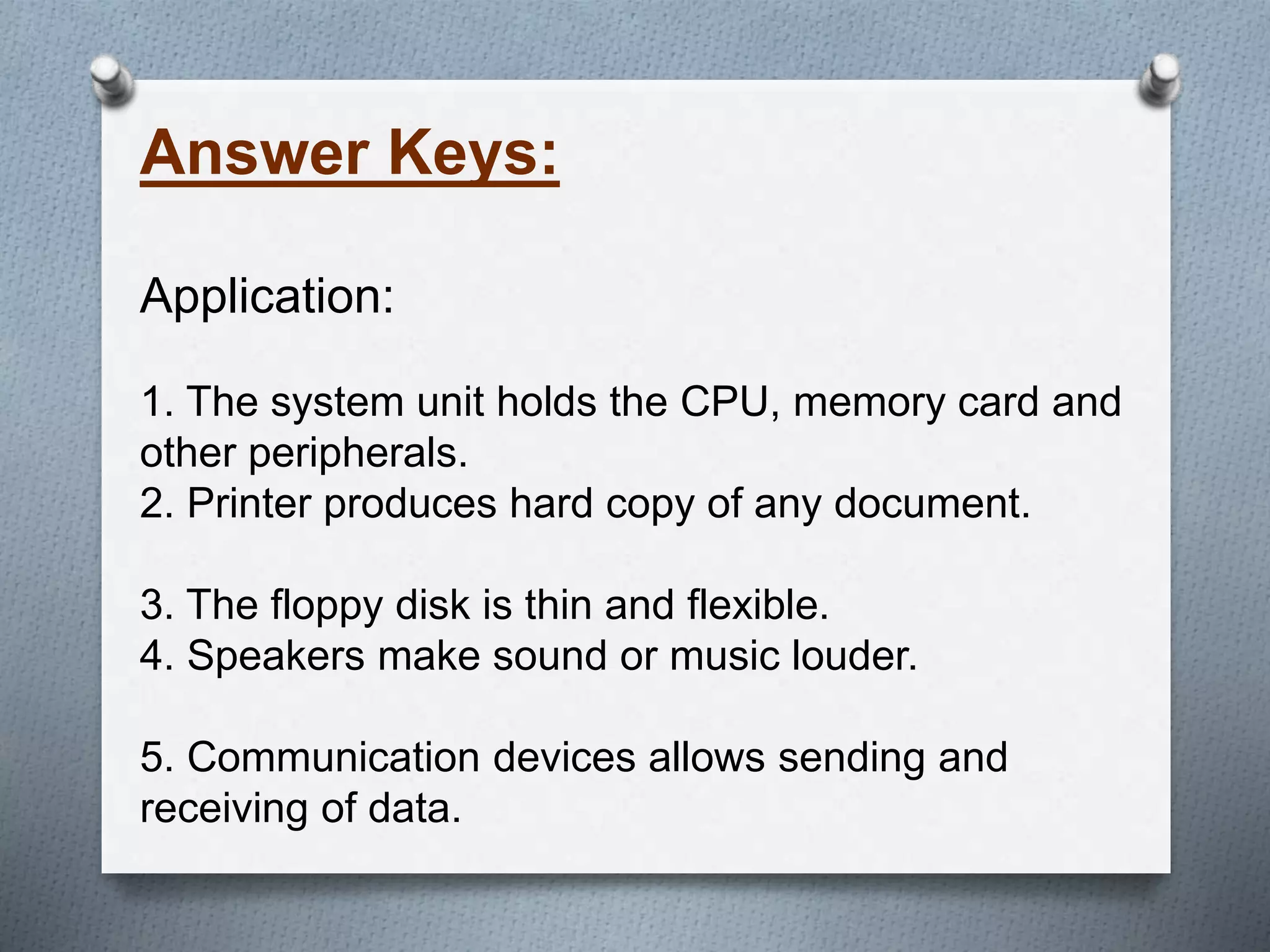 BASIC PARTS OF COMPUTER FOR DEMO TEACHING | PPTX