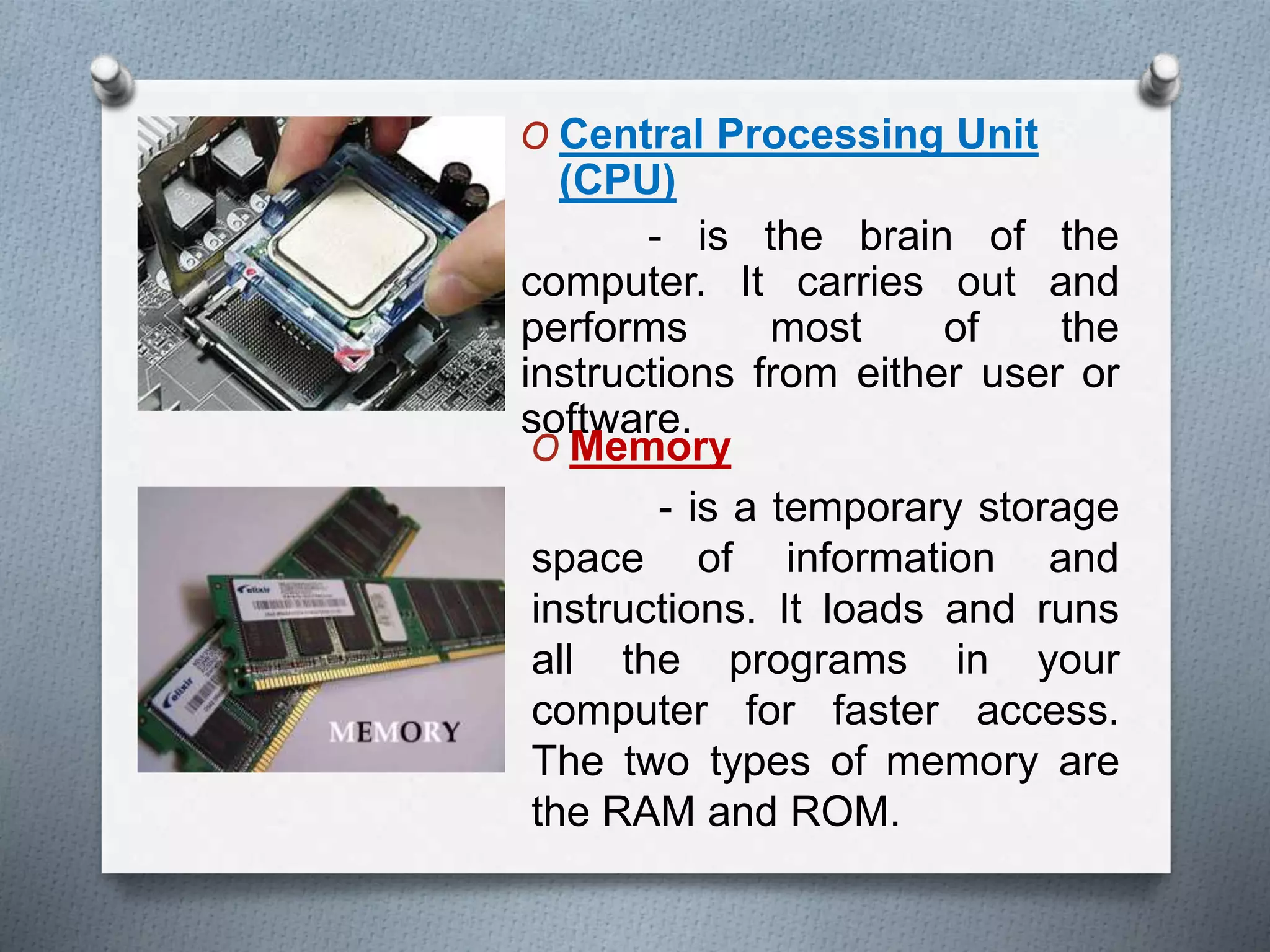 BASIC PARTS OF COMPUTER FOR DEMO TEACHING | PPTX